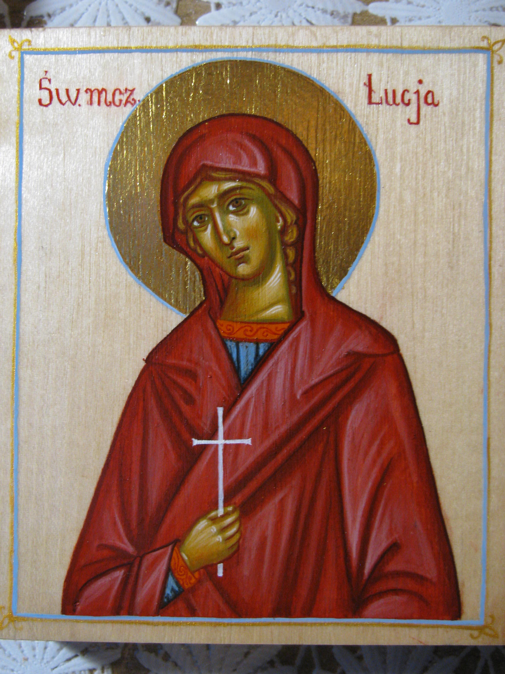 ŚWIETA MĘCZENNICA ŁUCJA - IKONY PISANE Pracownia ikonograficzna ...